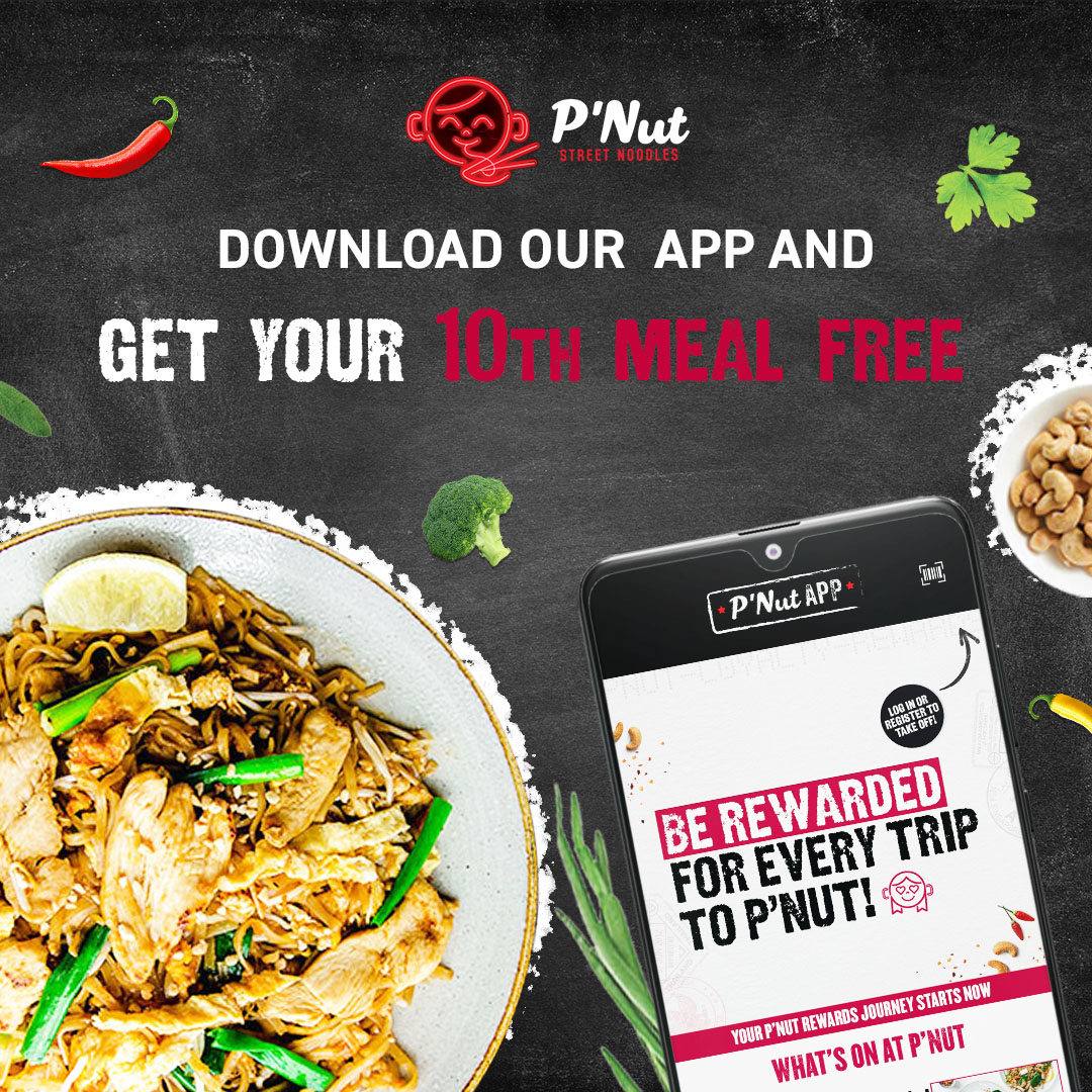 DOWNLOAD THE P'NUT APP AND UNLOCK GREAT REWARDS