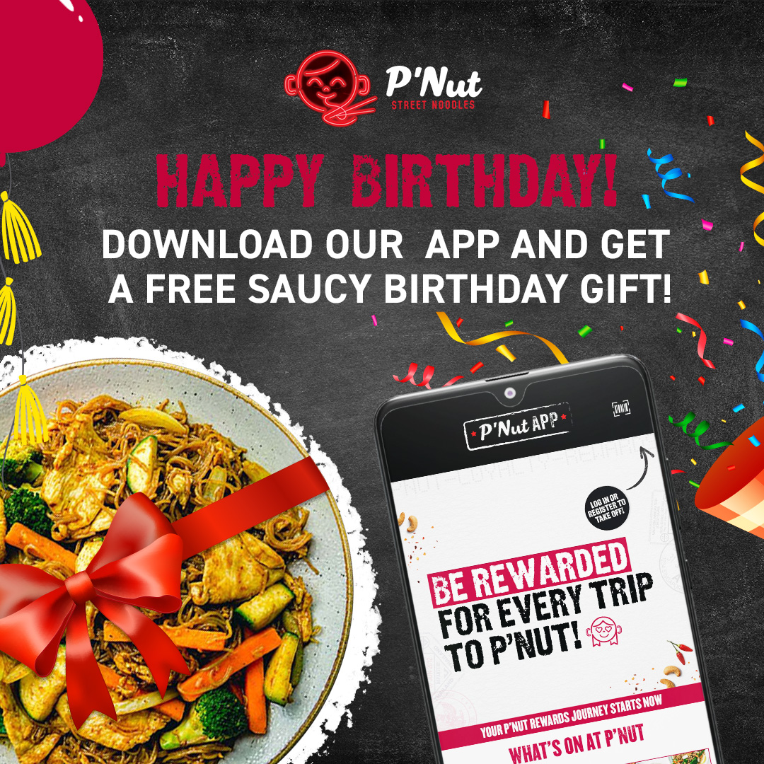 DOWNLOAD THE P'NUT APP AND UNLOCK GREAT REWARDS