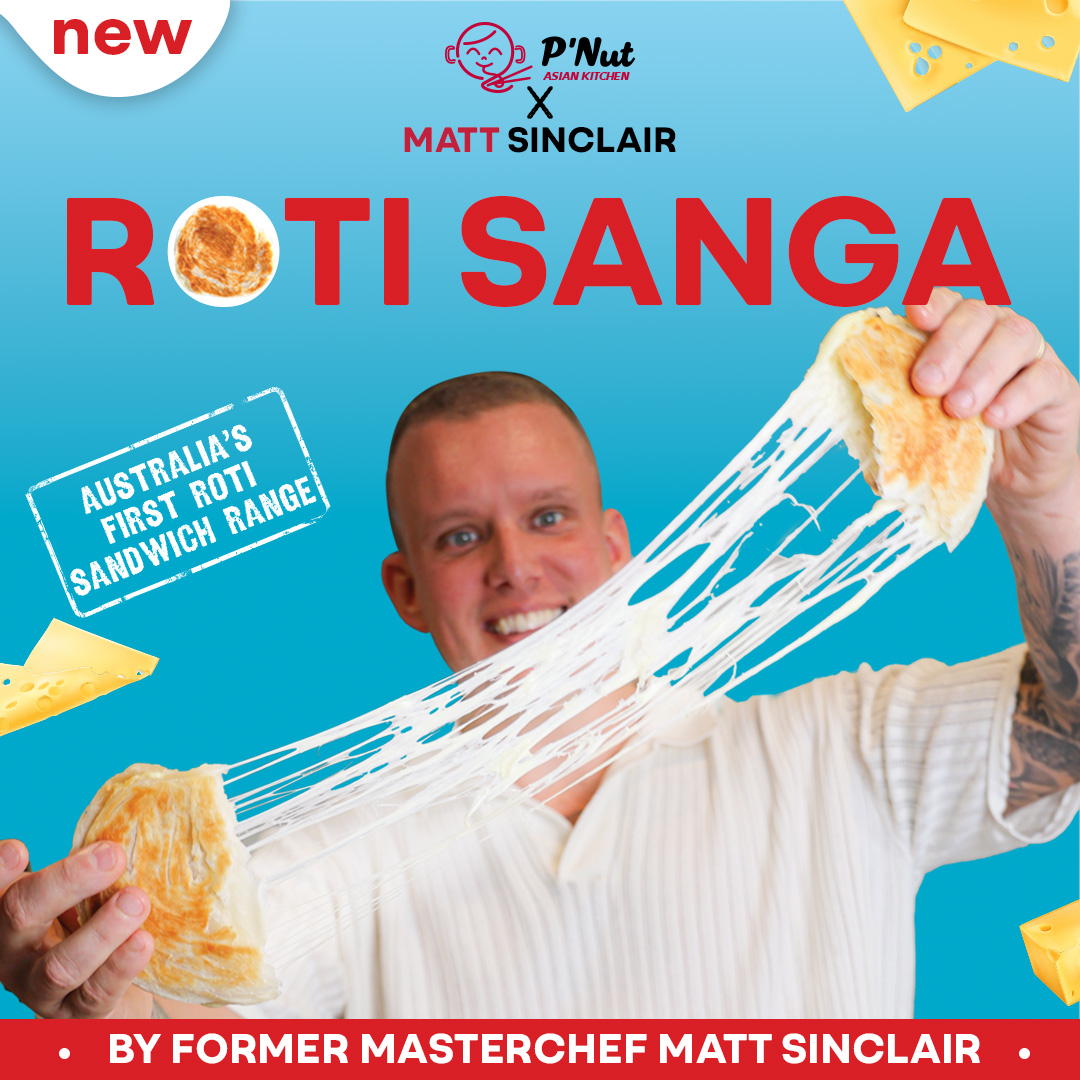 Australia's First Roti Sandwich Range: P'Nut Asian Kitchen's Roti Sanga